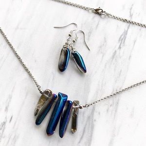 Silverskylight | Jewelry | Genuine Midnight Blue Titanium Crystal ...